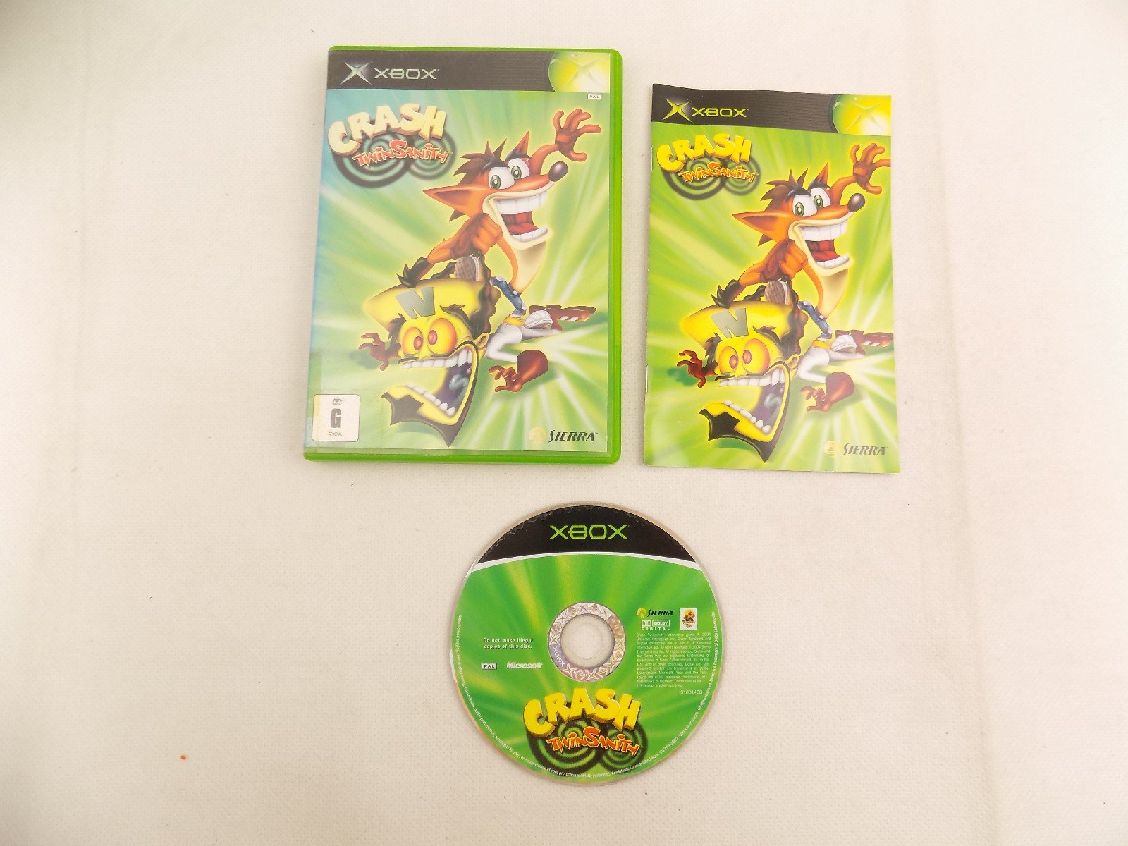 Mint Disc Xbox Original Crash Twinsanity - Inc Manual - Starboard Games