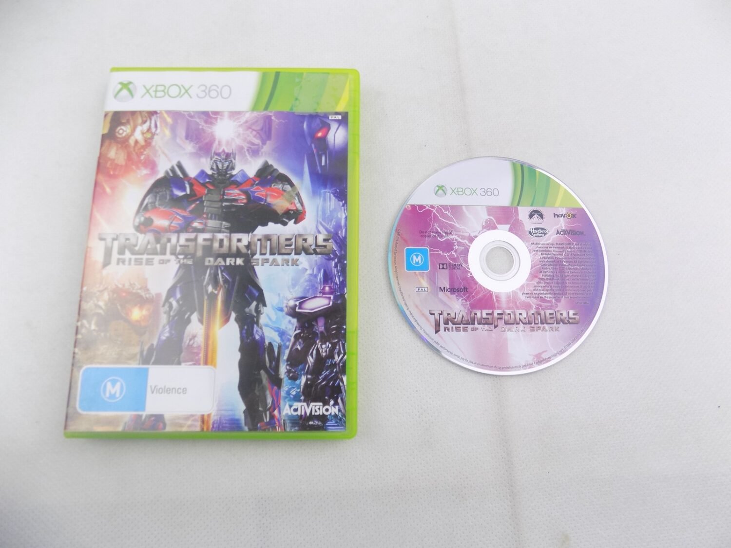Mint Disc Xbox 360 Transformers Rise Of The Dark Spark - No Manual ...