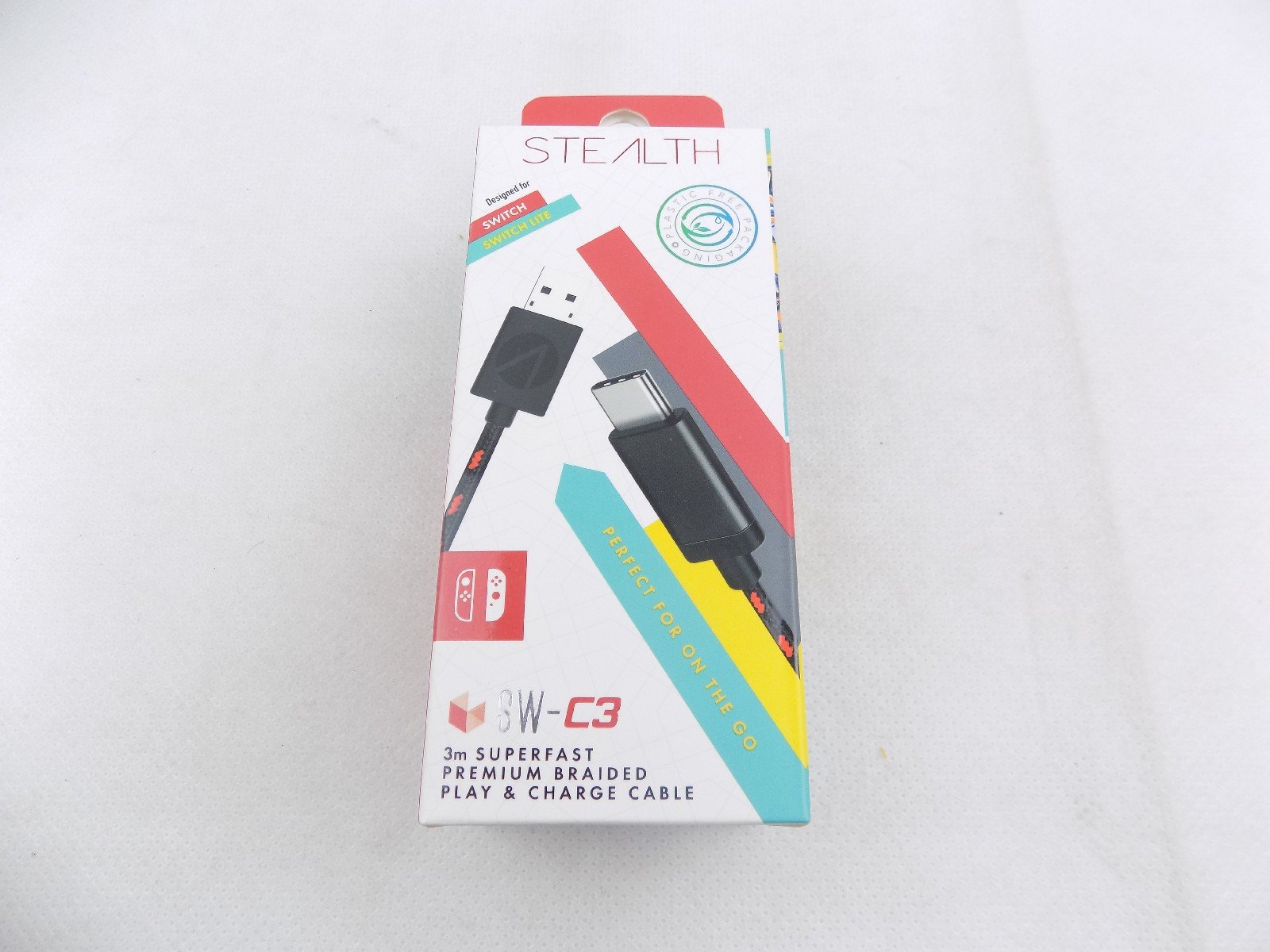 Brand New Stealth Nintendo Switch 3M Superfast Pemium Braided Play ...