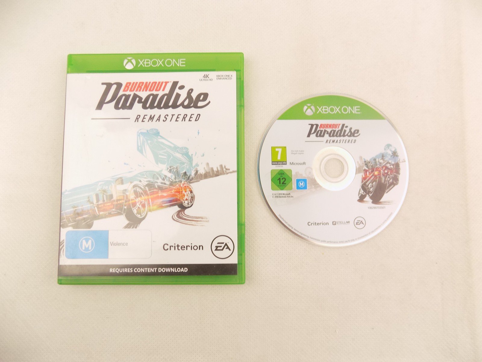 Mint Disc Xbox One Burnout Paradise Remastered - Starboard Games