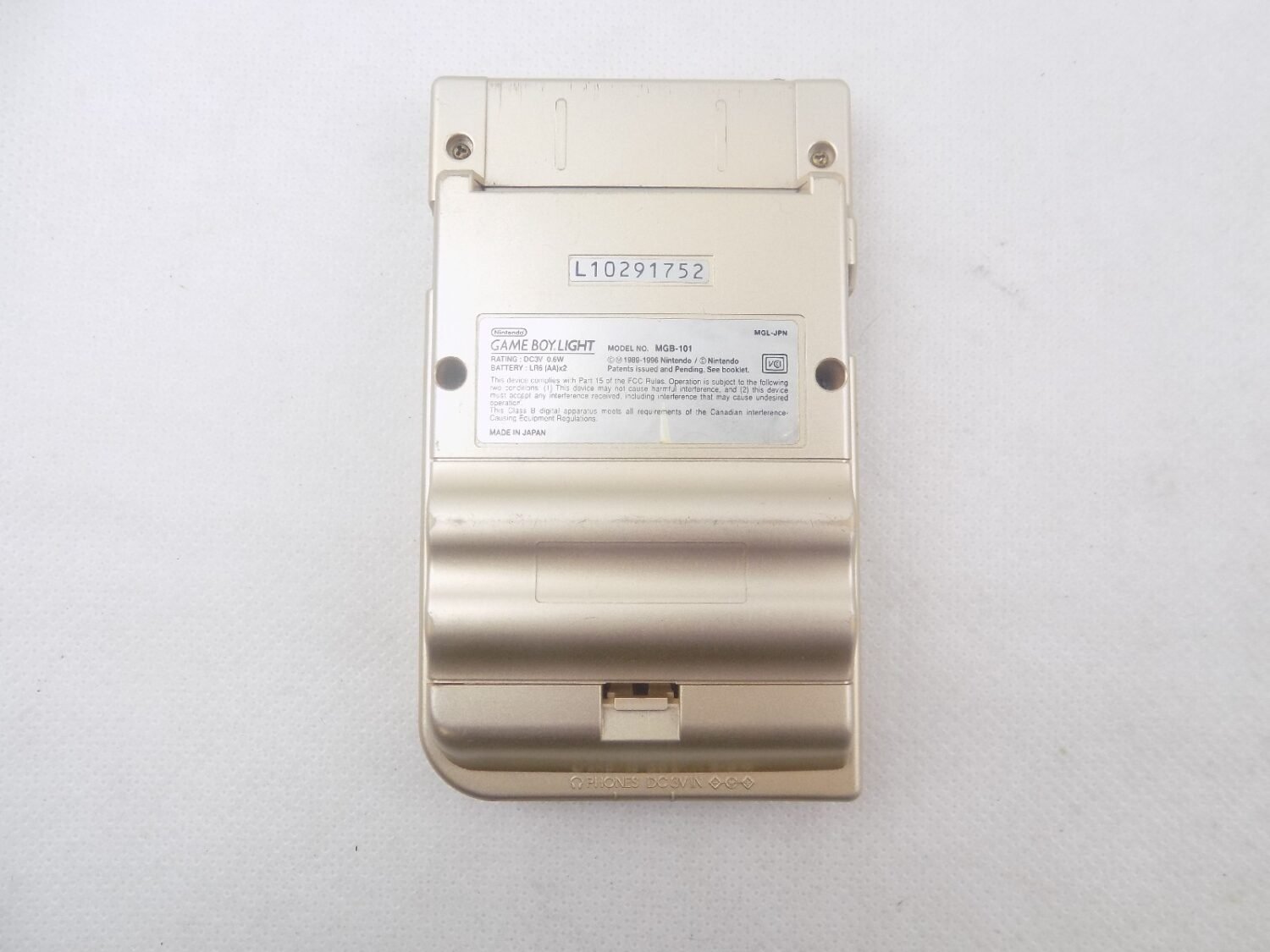 Nintendo Gameboy Game Boy Light Gold Handheld Console – Tested, Works ...