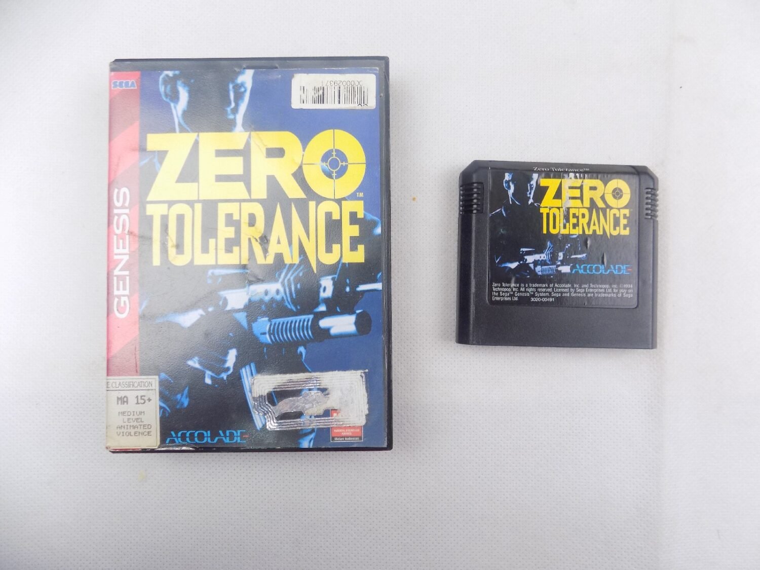 Boxed Sega Mega Drive / Genesis Zero Tolerance - No Manual - Starboard ...