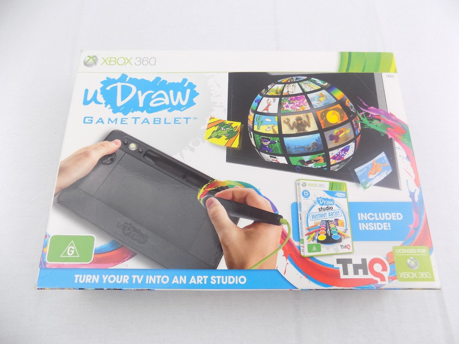 Brand New Sealed Xbox 360 uDraw Game Tablet THQ Draw Studio Instant ...