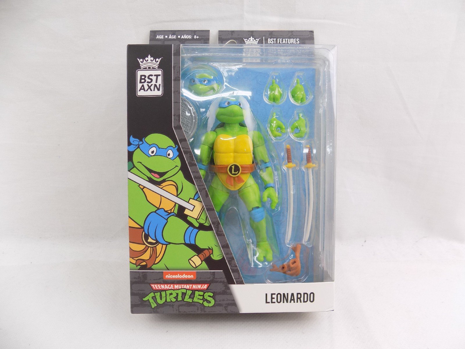 Brand New BST AXN Teenage Mutant Ninja Turtles TMNT Leonardo Figure ...