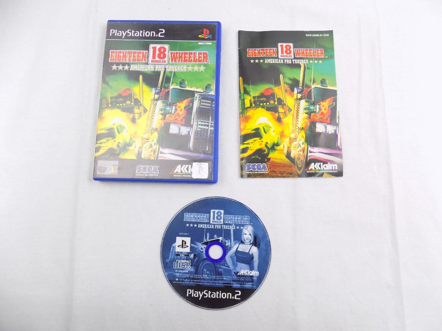 Mint Disc Playstation 2 Ps2 Eighteen 18 Wheeler American Pro Trucker ...