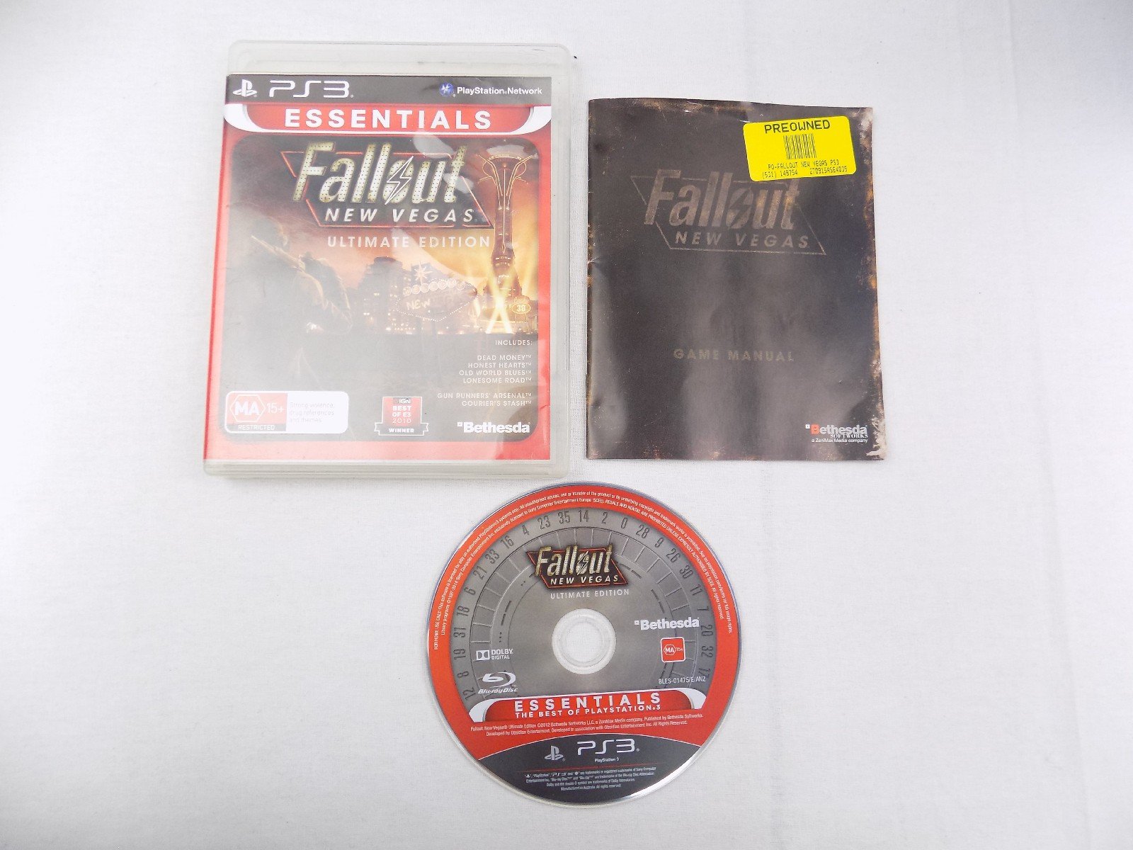 Mint Disc Playstation 3 Ps3 Essentials Fallout New Vegas Ultimate ...