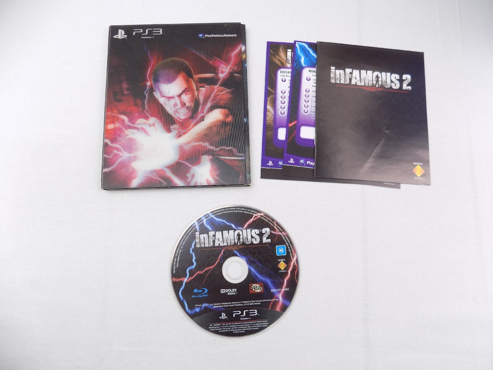 Mint Disc Playstation 3 Ps3 inFamous 2 Special Edition - Inc Manual ...