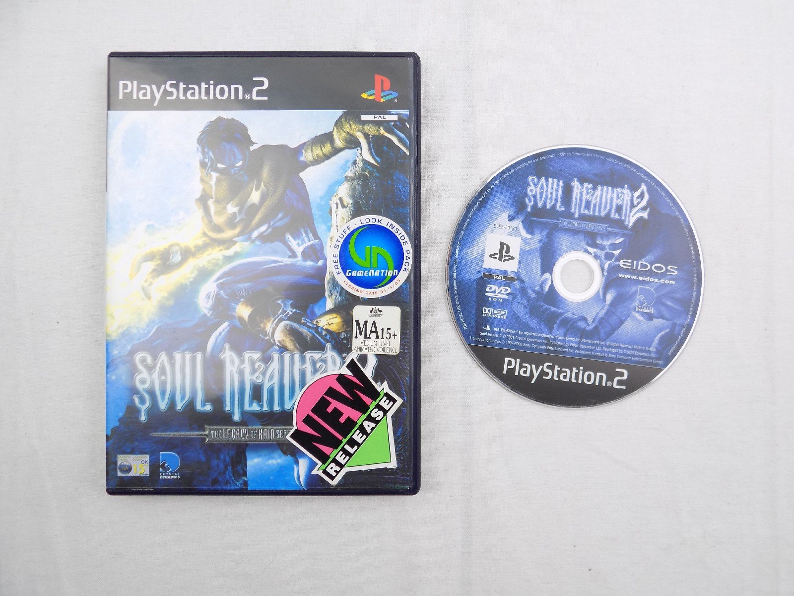 Mint Disc Playstation 2 Ps2 Soul Reaver 2 The Legacy of Kain Series ...