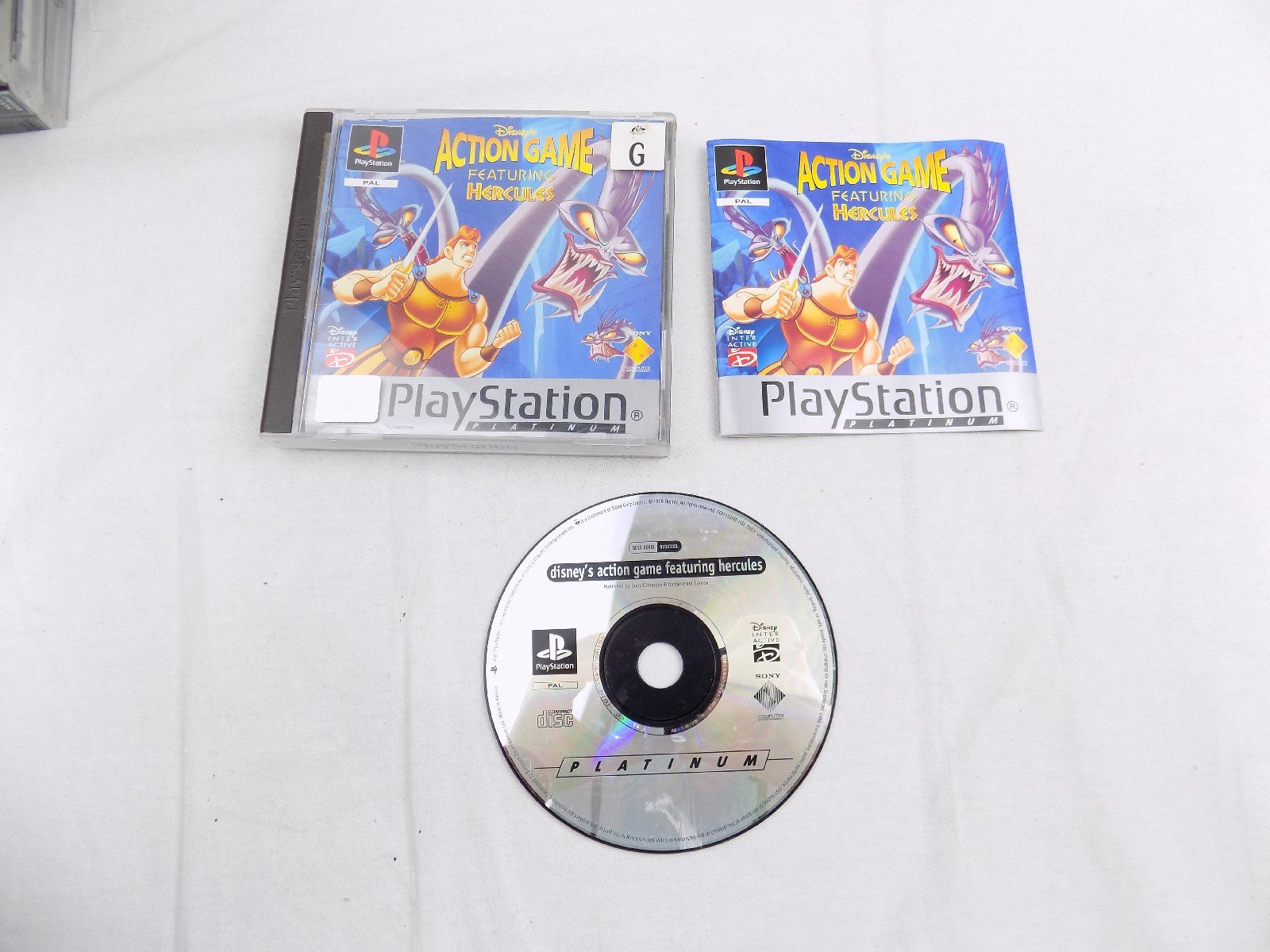 Mint Disc Playstation 1 Ps1 Disney's Action Game Featuring Hercules ...
