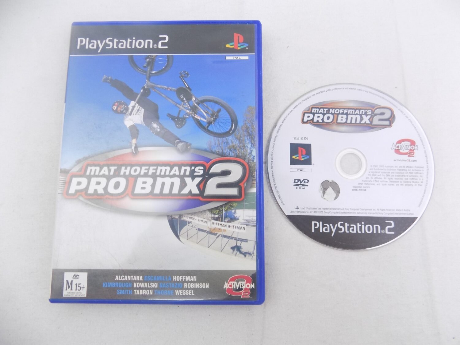 Mint Disc Playstation 2 Ps2 Mat Hoffman's Pro BMX 2 - No Manual ...