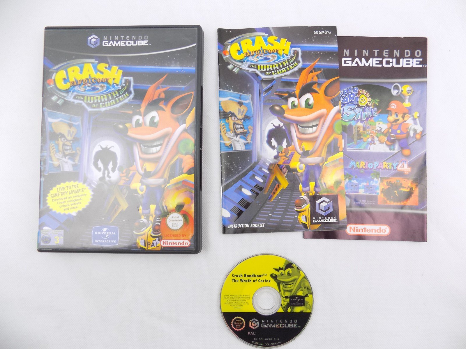 Mint Disc Nintendo Gamecube Crash Bandicoot The Wrath Of Cortex Free ...