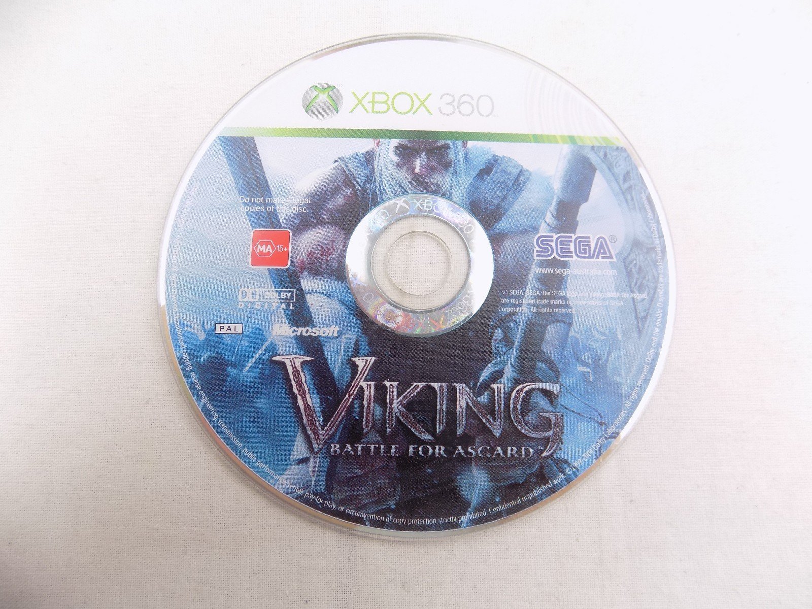 Mint Disc Xbox 360 Viking Battle For Asgard - Disc Only - Starboard Games