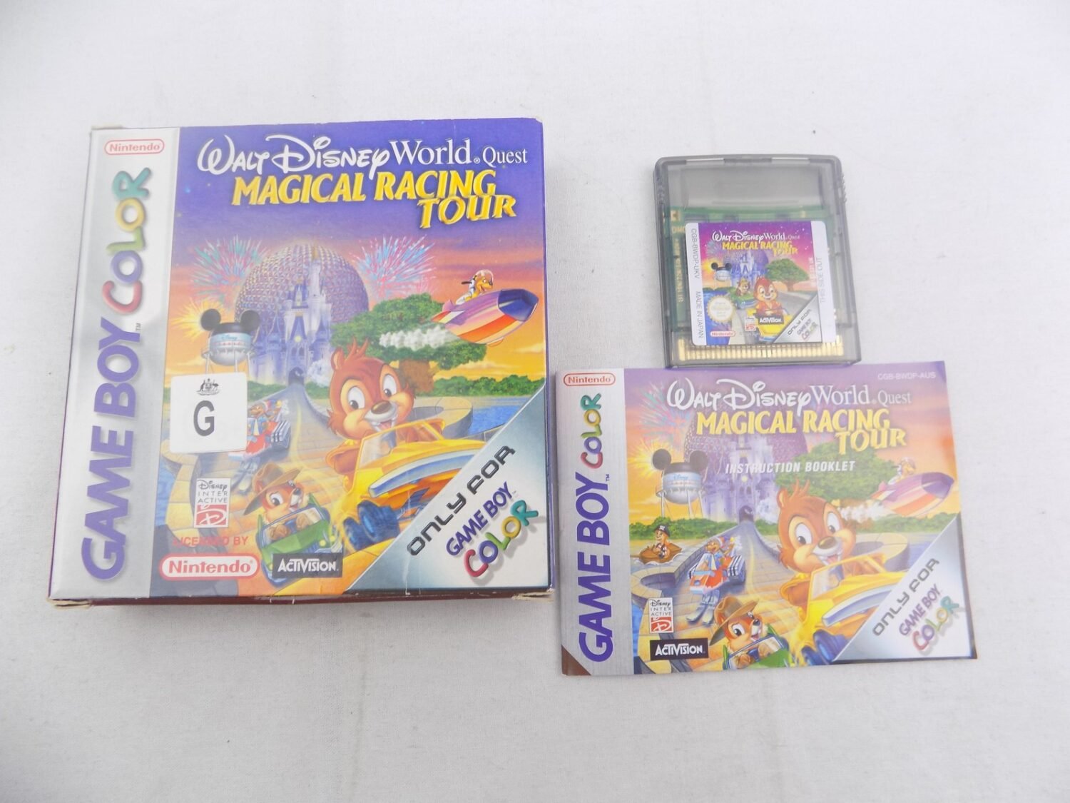 Boxed Gameboy Color Disney Magical Racing Tour Complete w/Manual Game ...