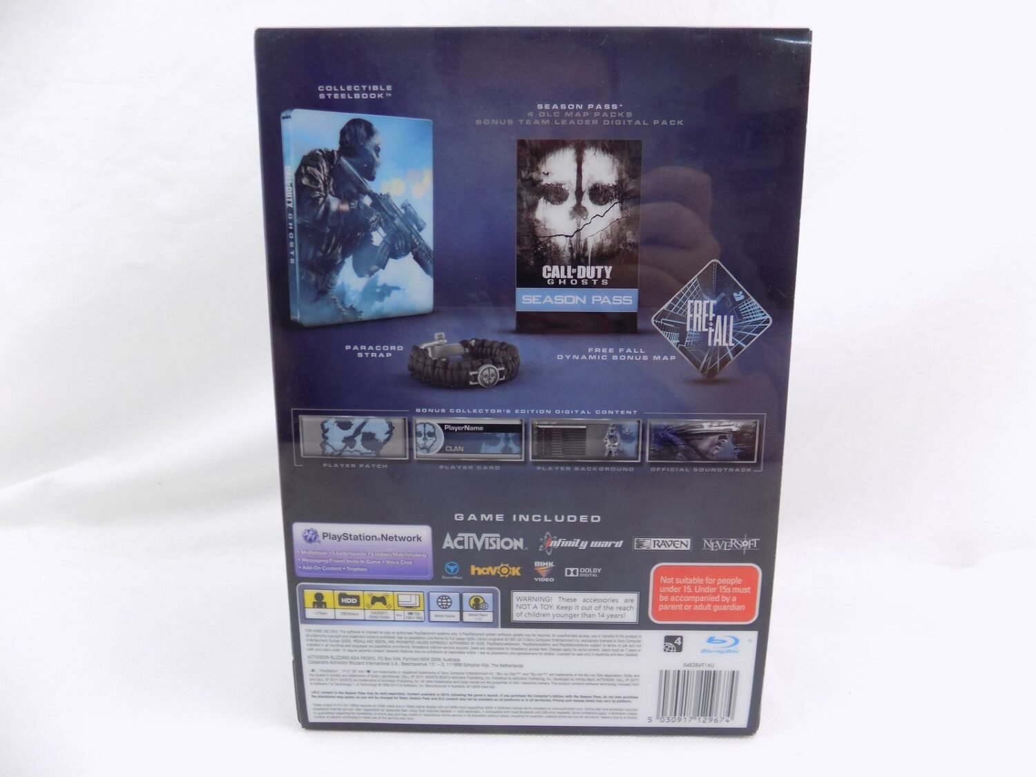 Playstation 3 Ps3 Call Of Duty Ghosts Hardened Collector’s Edition ...