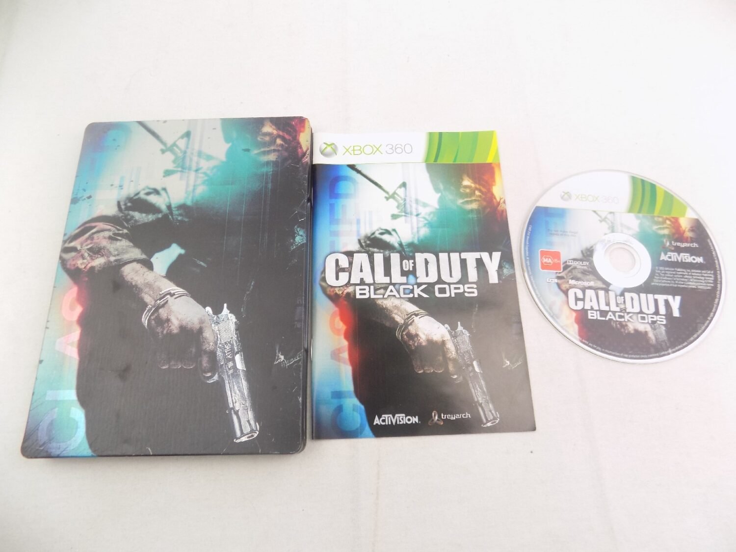 Mint Disc Xbox 360 Call Of Duty Black Ops Steelbook Collector's Edition ...