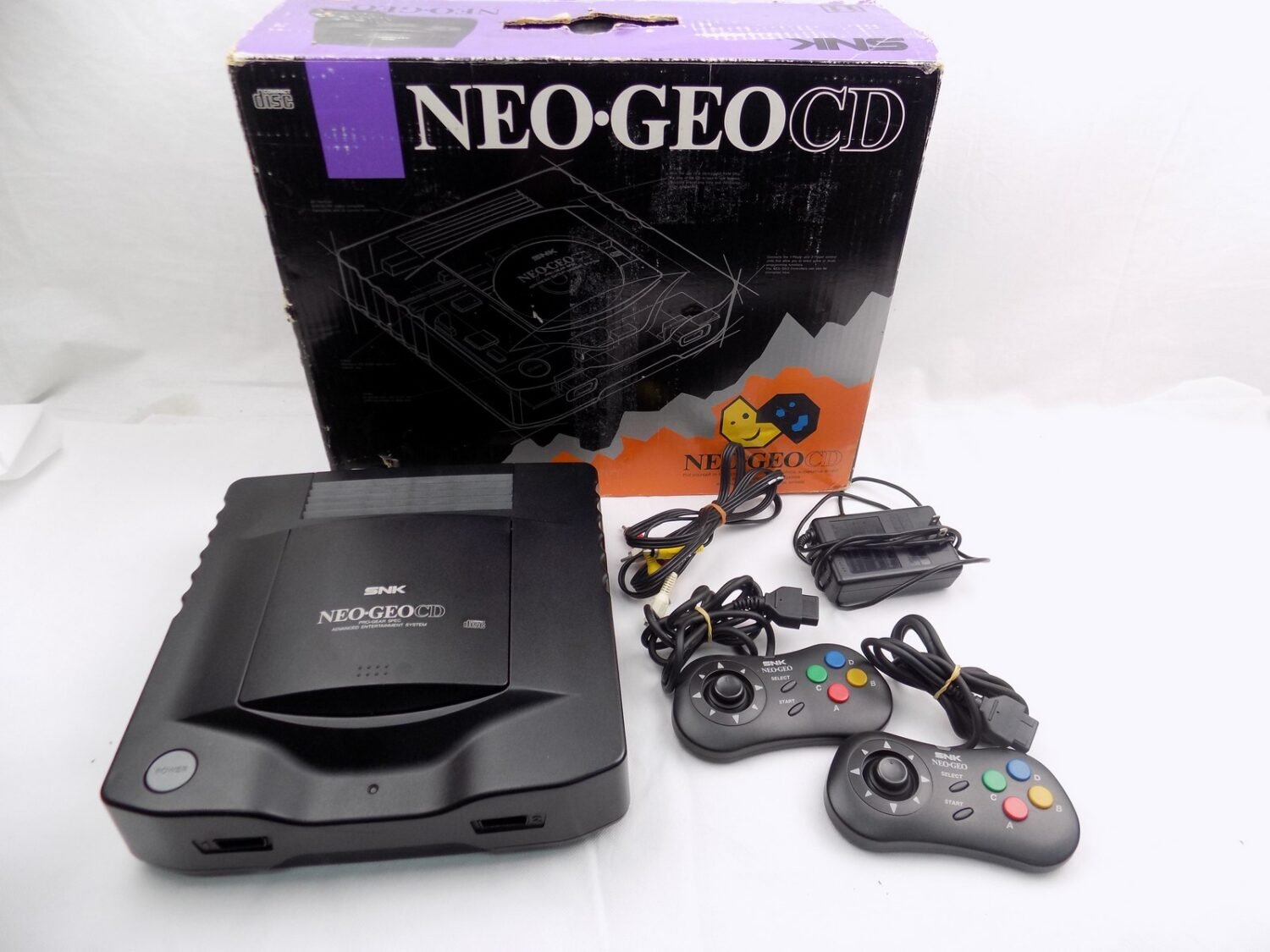 Boxed SNK Neo Geo CD Disc Reader JPN Console With Controllers And ...