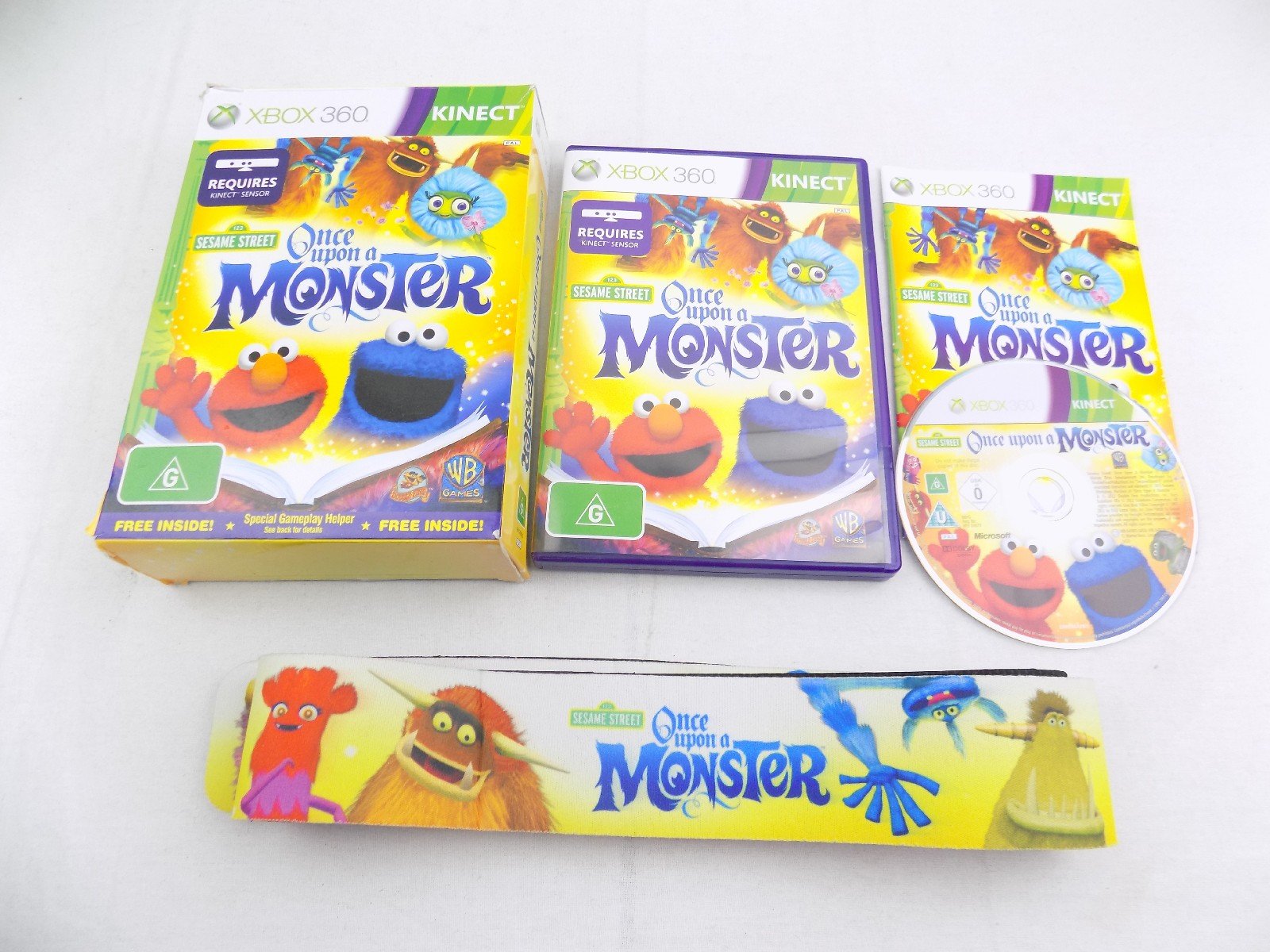 Mint Disc Xbox 360 Sesame Street Once Upon A Monster - Inc Manual ...
