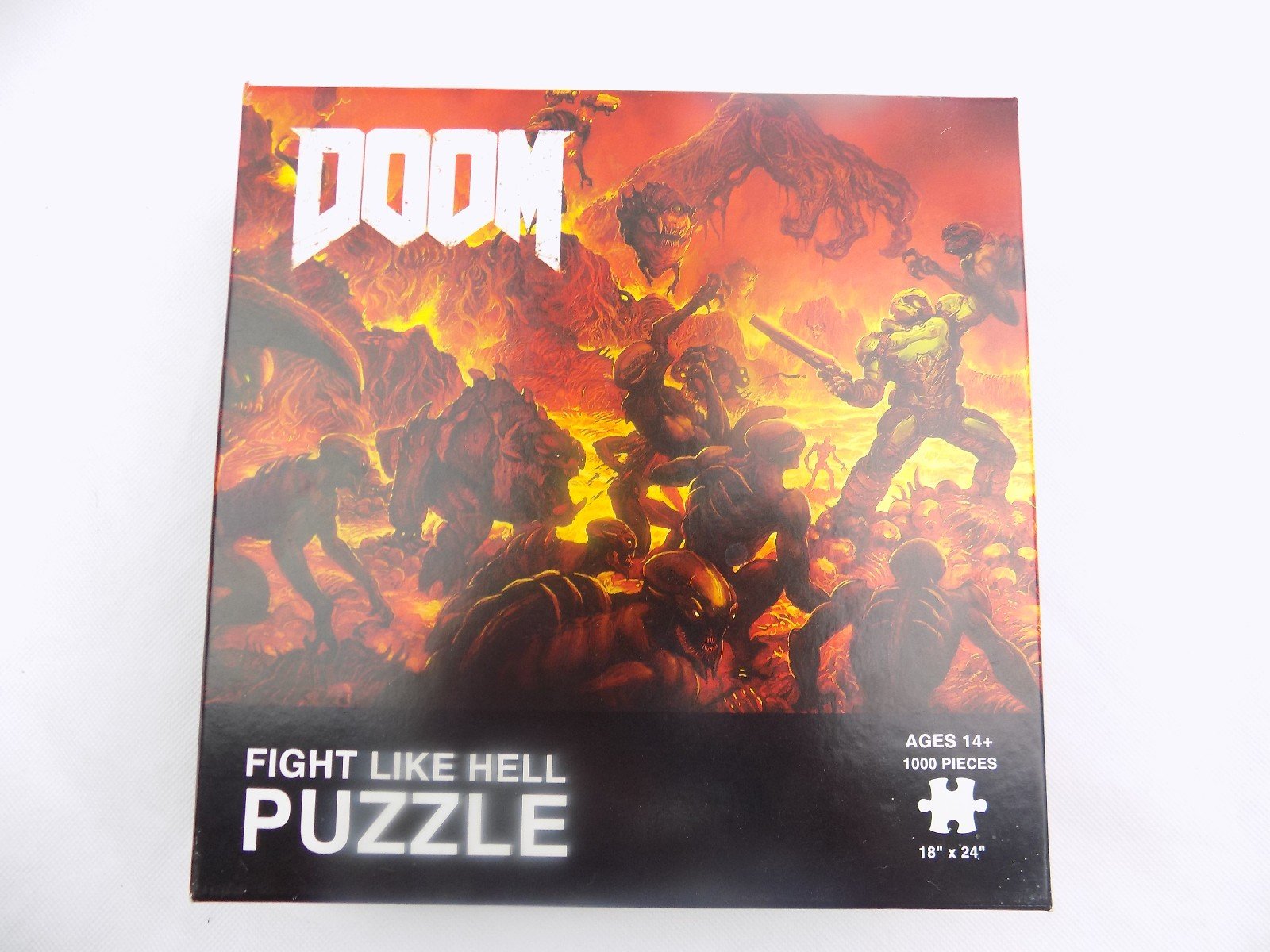 Brand New New Bethesda Doom Fight Like Hell 1000 Piece Puzzle - Starboard Games