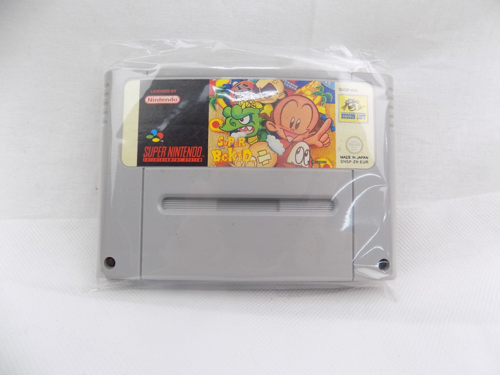 SNES Super Nintendo Like New Super B.C. Kid - PAL - Grade A - Starboard ...