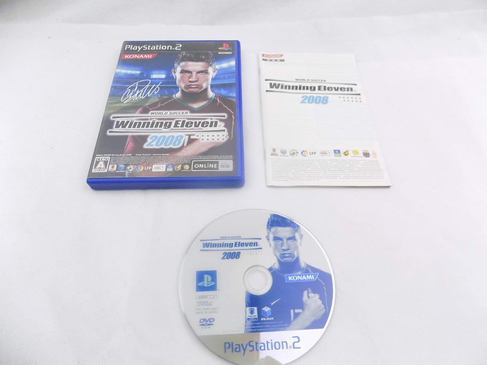 Mint Disc Playstation 2 Ps2 World Soccer Winning Eleven 2008 JPN NTSC-J ...