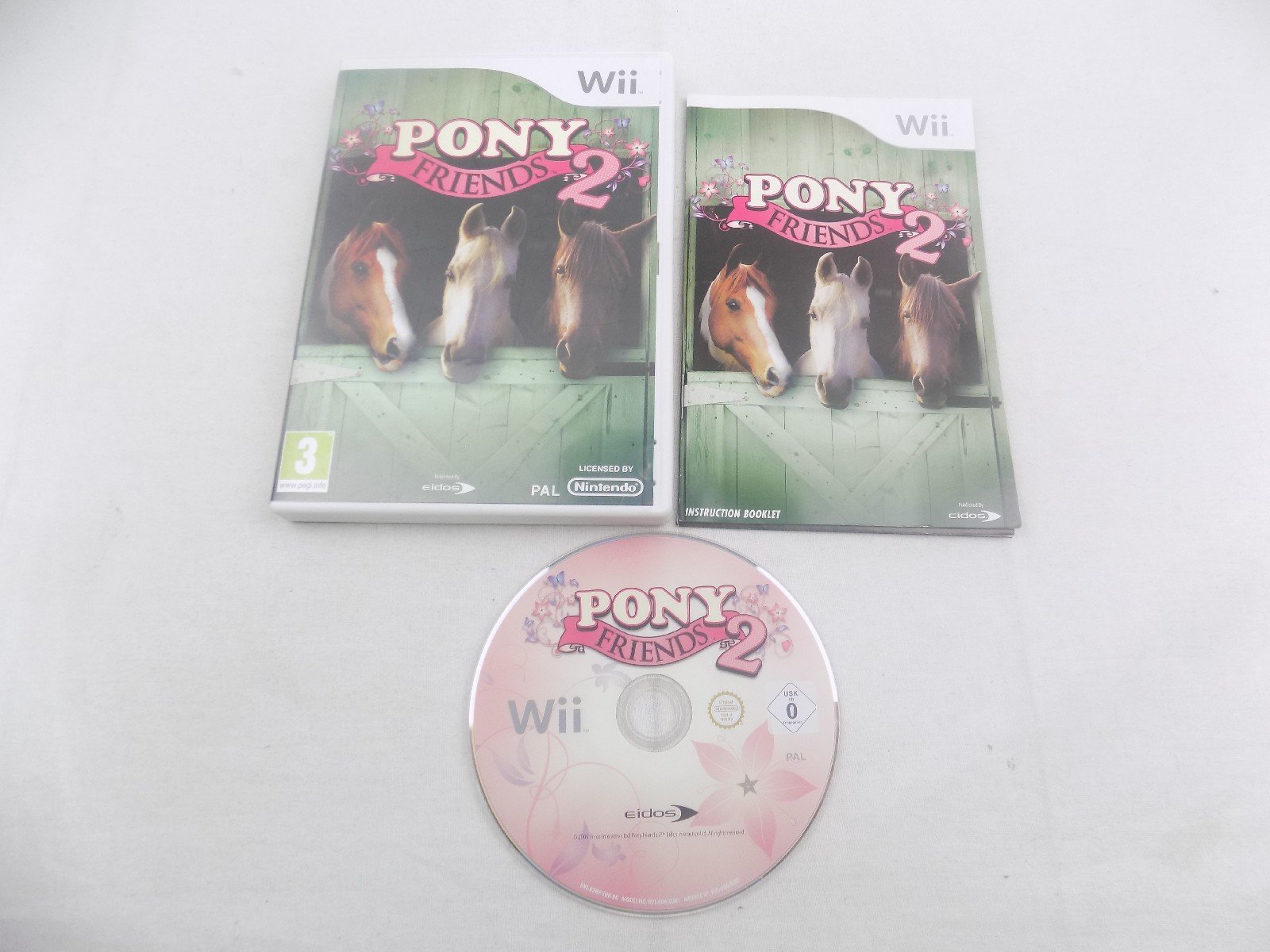 Mint Disc Nintendo Wii Pony Friends 2 â Inc Manual Wii U Comp ...