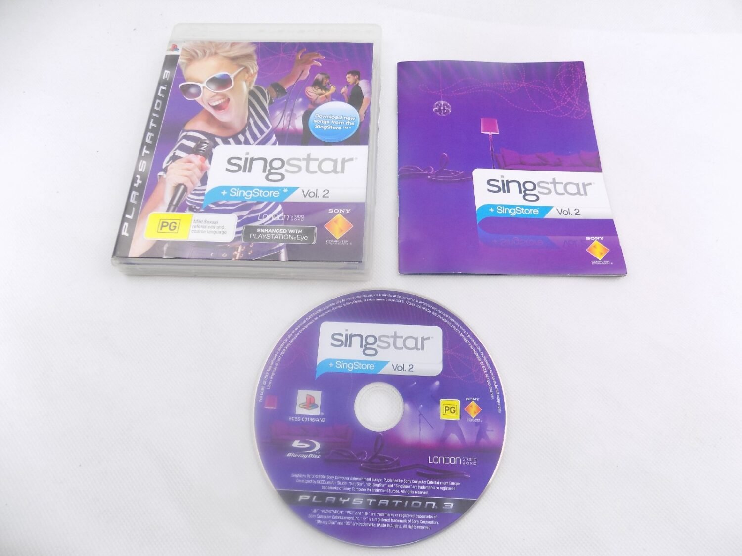 Mint Disc Playstation 3 Ps3 Singstar + SingStore Vol. 2 - Inc Manual ...