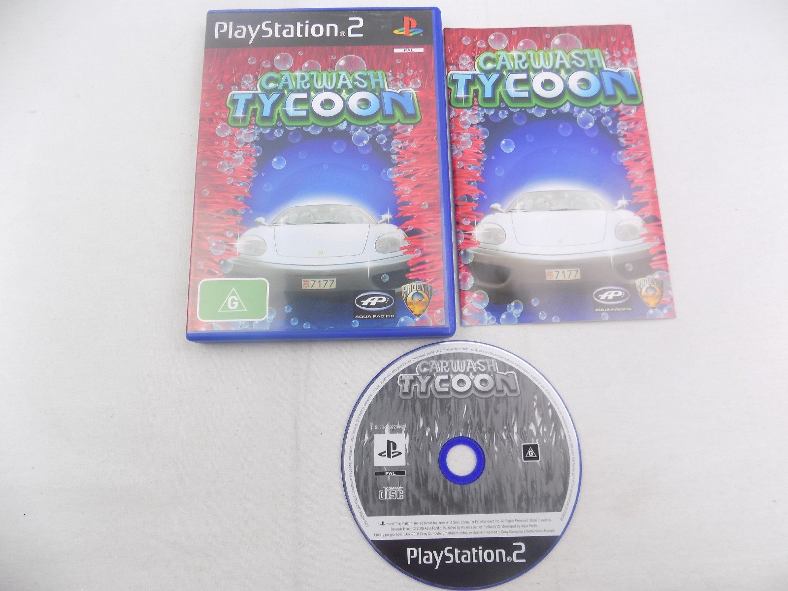 Mint Disc Playstation 2 Ps2 Carwash Tycoon - Inc Manual - Starboard Games