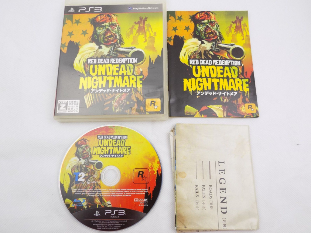 Mint Disc Playstation 3 Ps3 Red Dead Redemption Undead Nightmare ...