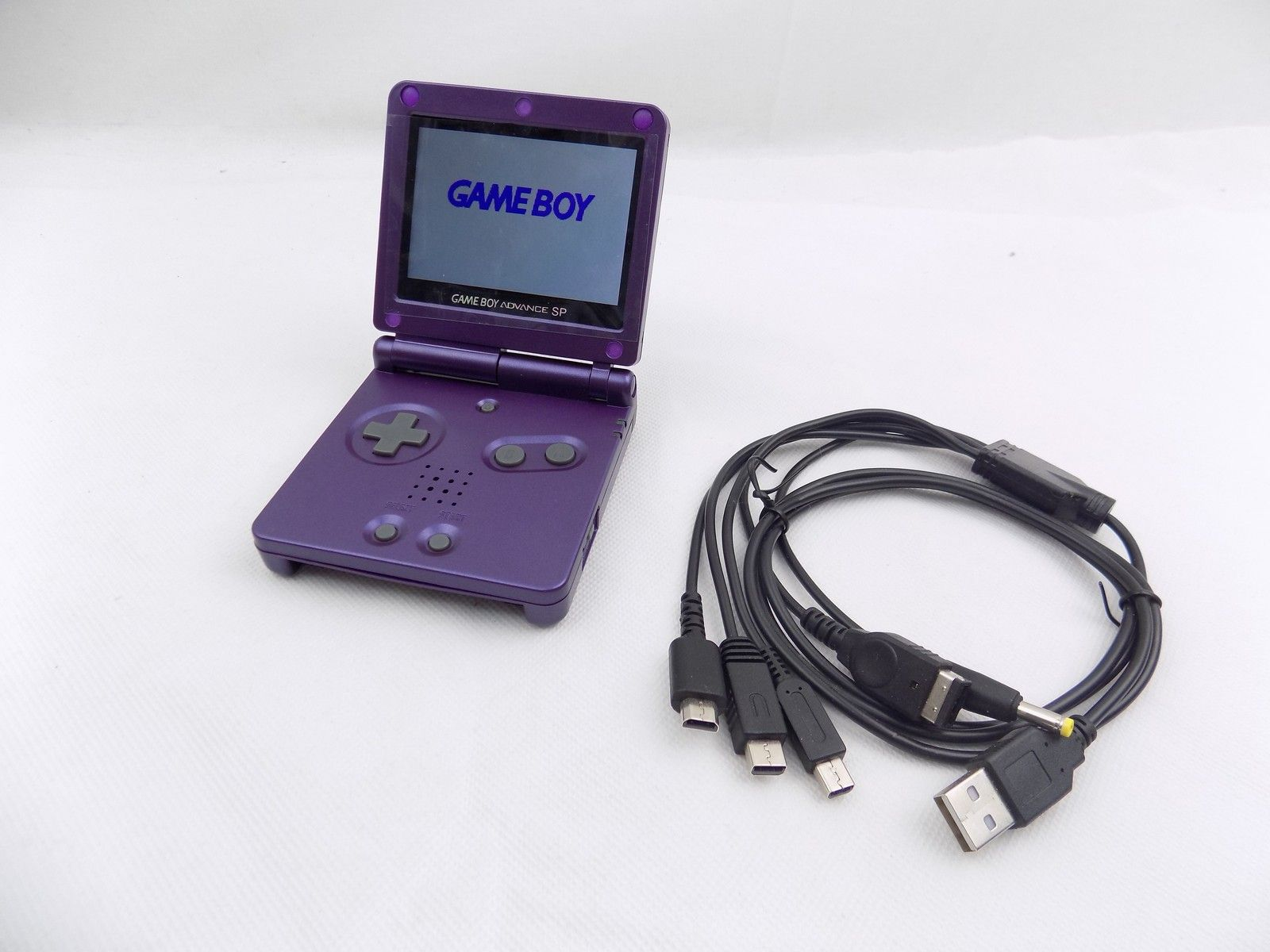 Nintendo Game Boy Advanced SP Metallic Purple IPS Screen - Starboard Games