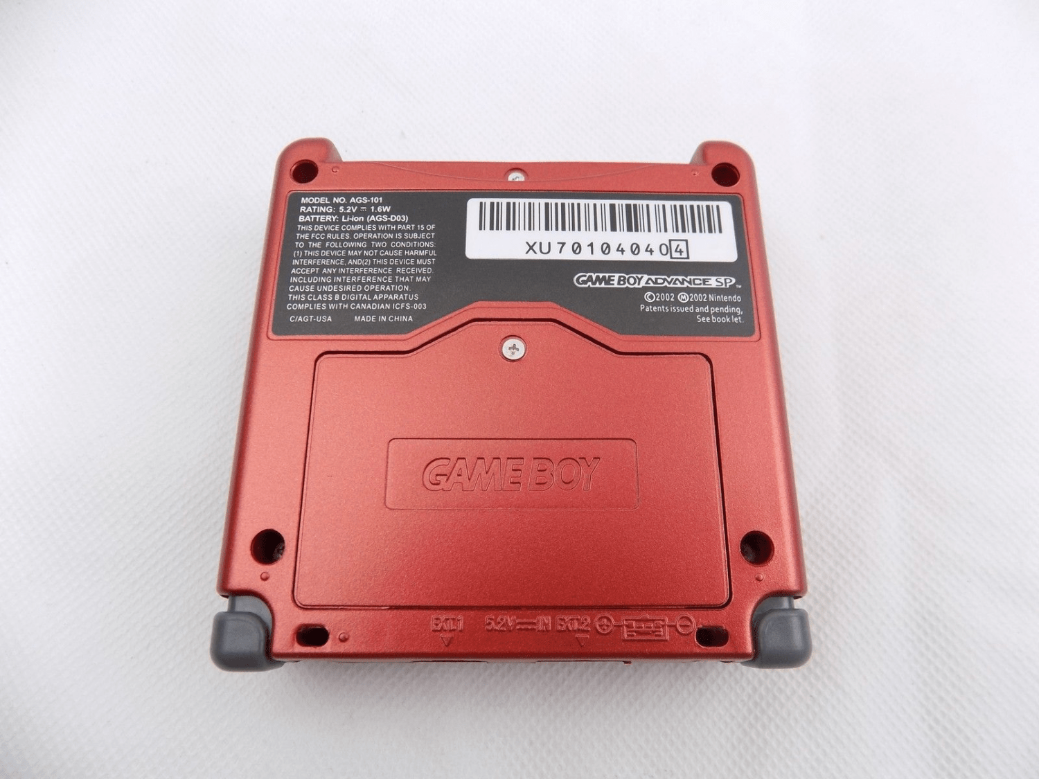 Nintendo Game Boy Advanced SP Crimson Red IPS Screen - Starboard Games