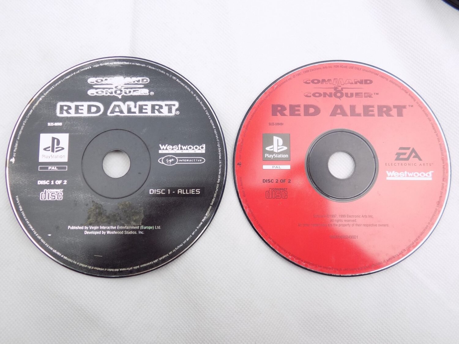 Mint Disc Playstation 1 PS1 Command and Conquer: Red Alert - Disc Only ...