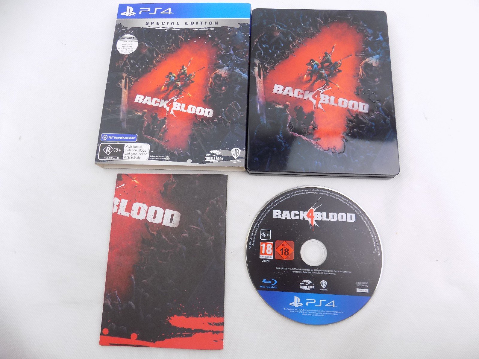 Mint Disc Playstation 4 Ps4 Back 4 Blood Special Edition - Starboard Games
