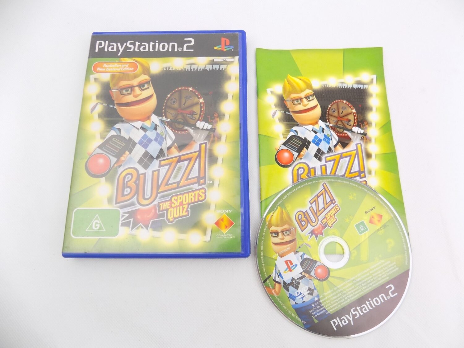 Mint Disc Playstation 2 Ps2 Buzz the Sports Quiz- Inc Manual ...