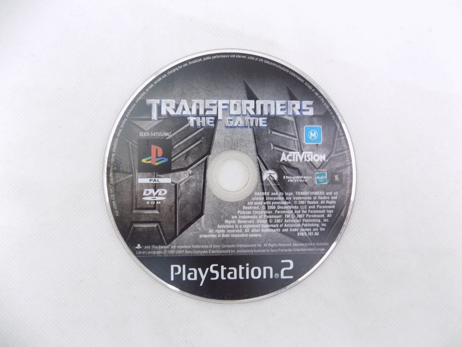 Mint Disc Playstation 2 PS2 Transformers the Game - Disc Only ...