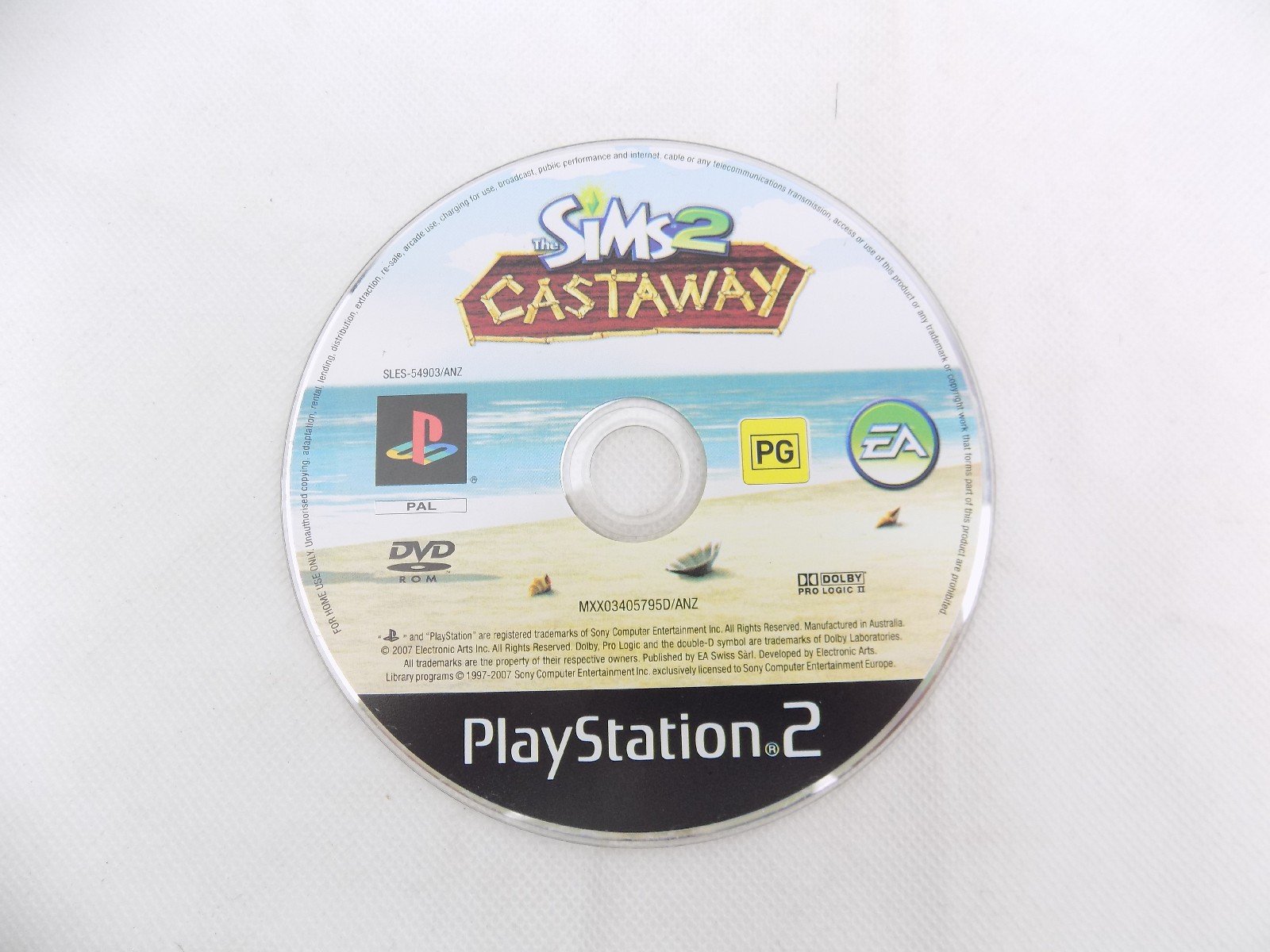 Mint Disc Playstation 2 PS2 The Sims 2: Castaway - Disc Only ...