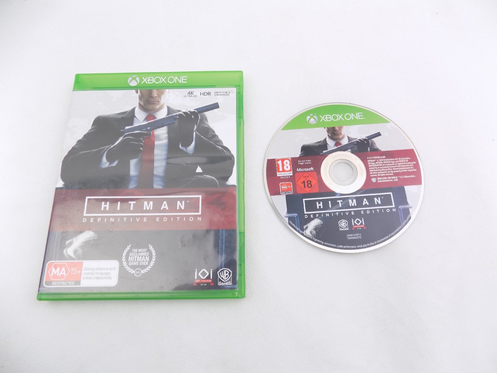 Mint Disc Xbox One Hitman Definitive Edition Free Postage - Starboard Games