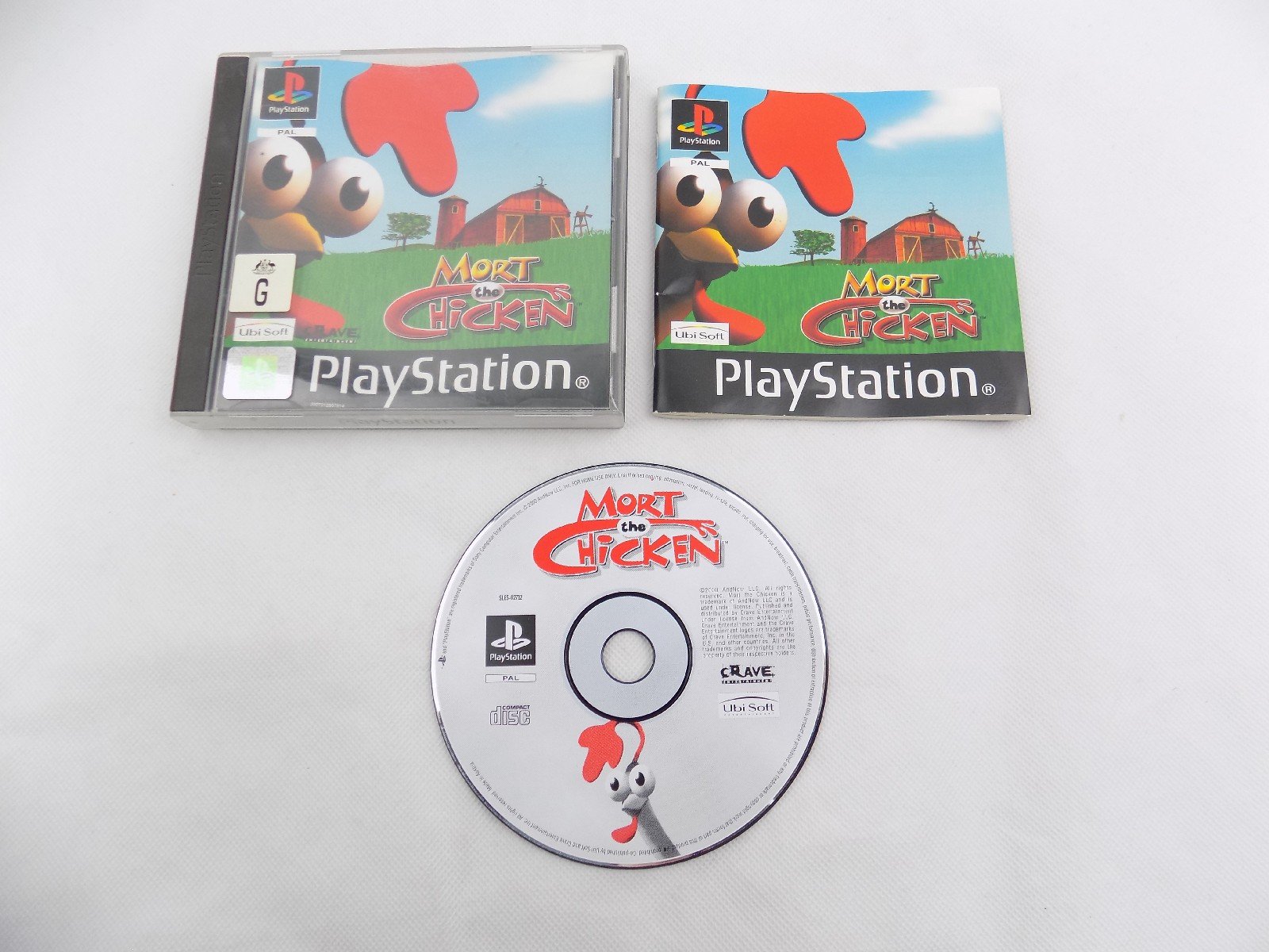 Mint Disc Playstation 1 Ps1 Mort The Chicken - Inc Manual - Starboard Games