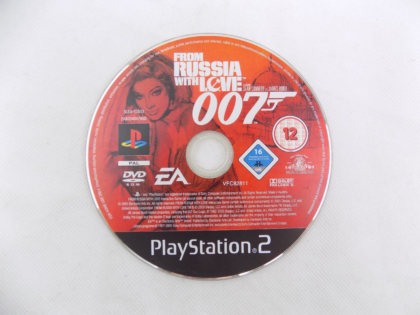 Mint Disc Playstation 2 PS2 From Russia with Love 007 - Disc Only ...