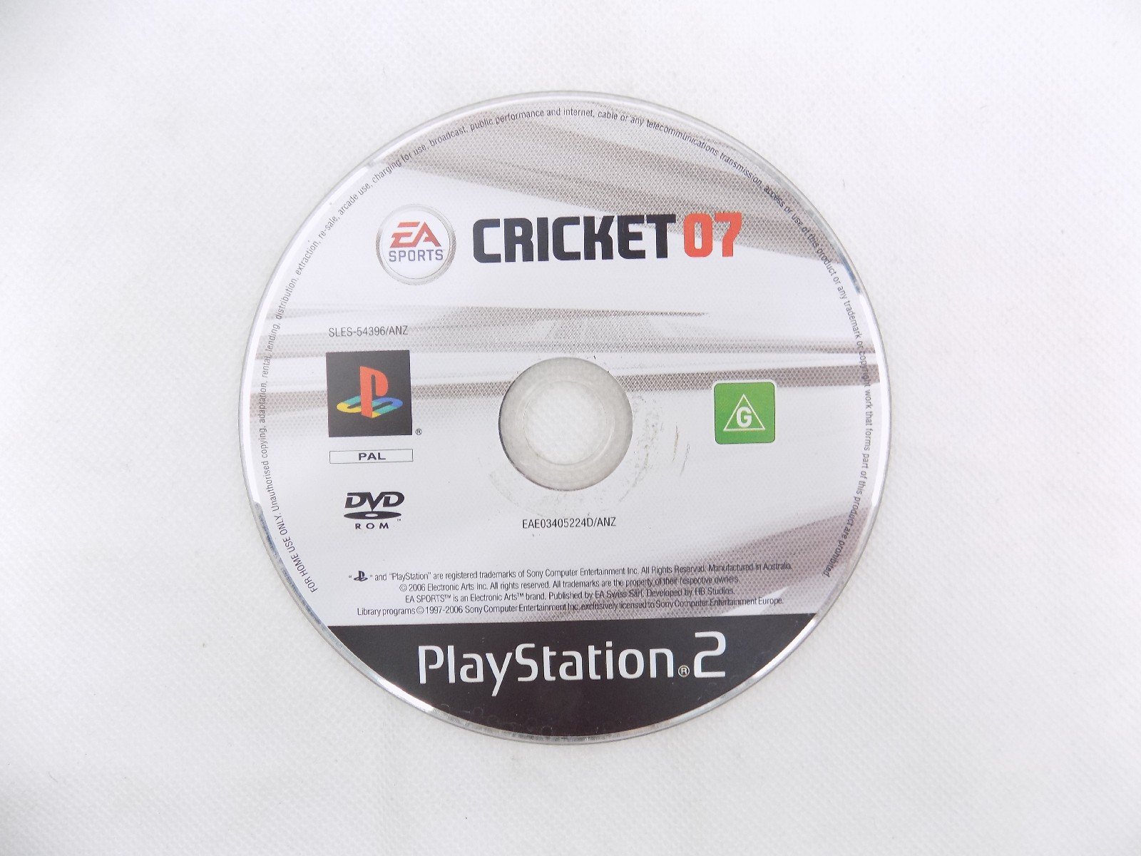 Mint Disc Playstation 2 PS2 EA Sports Cricket 07 - Disc only Free ...