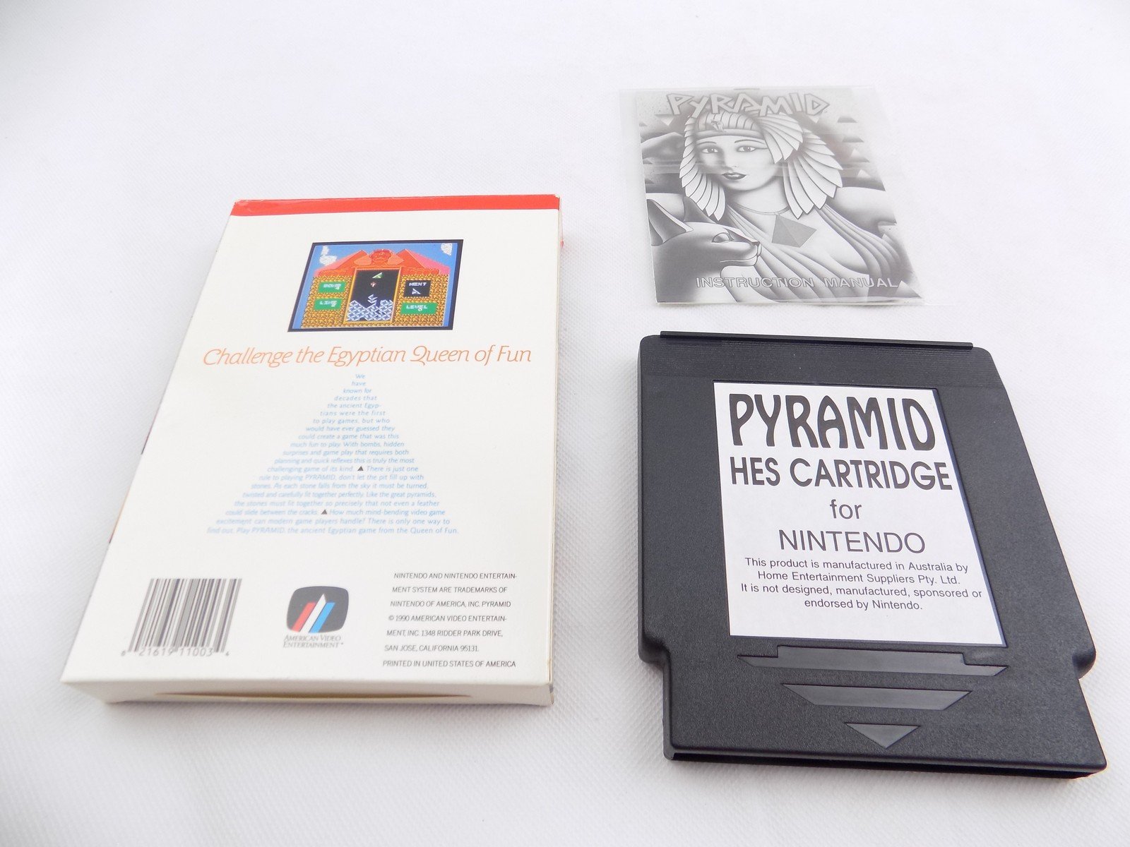 Boxed Nintendo Entertainment System NES Pyramid HES Cartridge – PAL ...