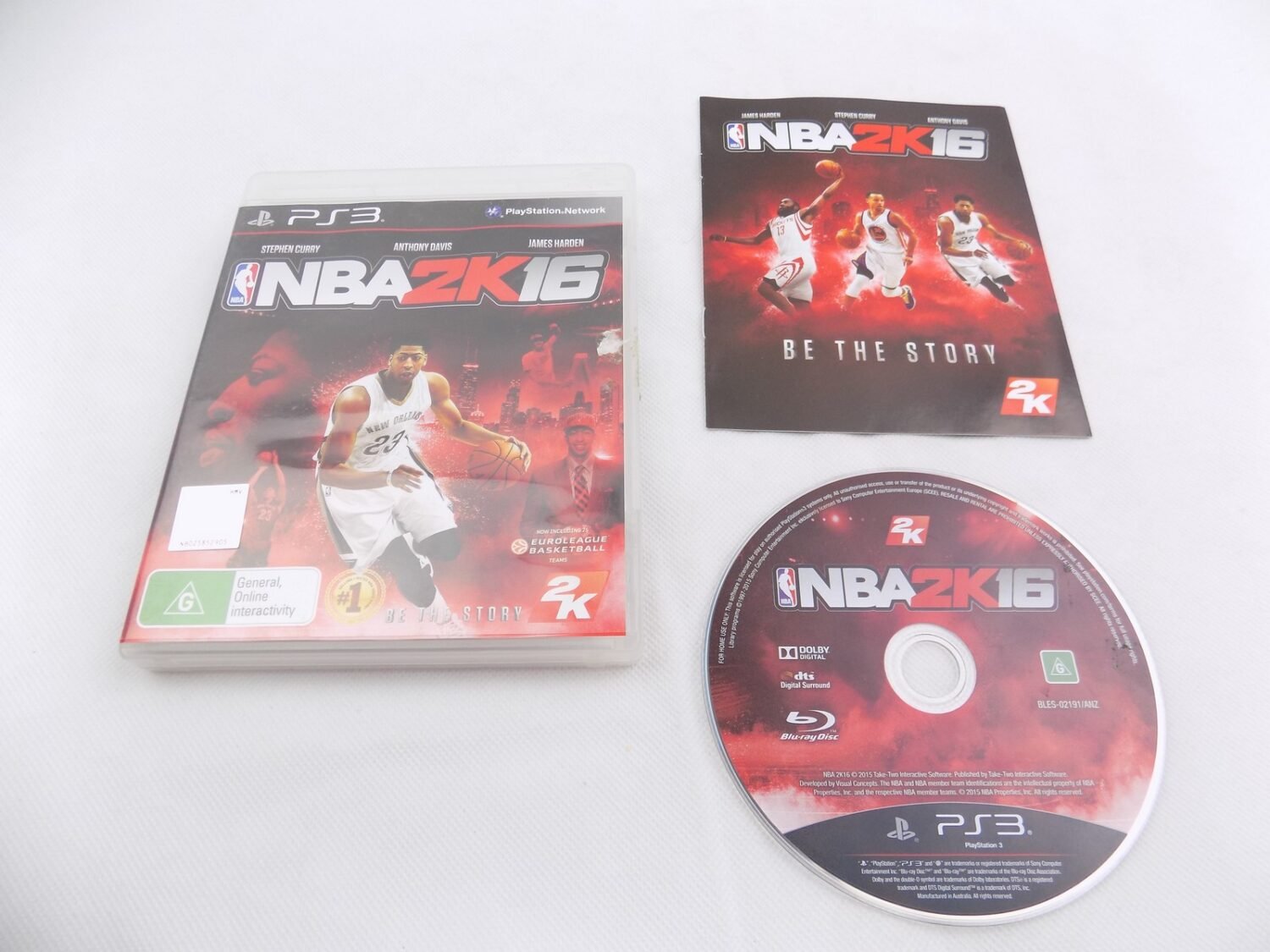 Mint Disc Playstation 3 Ps3 NBA 2K16 2016 16 - Inc Manual - Starboard Games