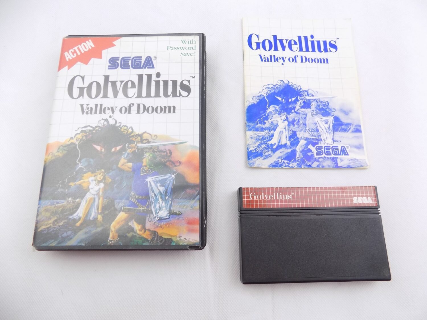 Boxed Sega Master System Golvellius Vally Of Doom - Inc Manual - PAL ...