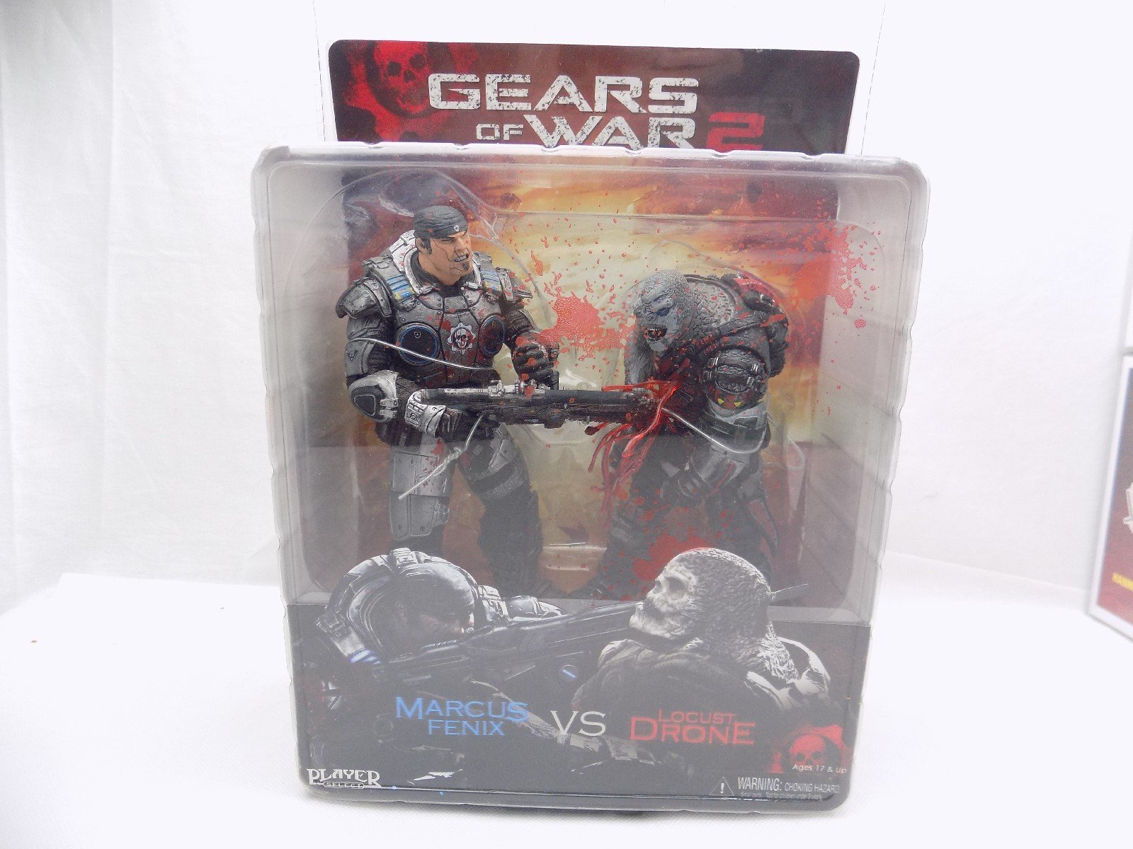 Brand New NECA Gears Of War GOW 2 Marcus Fenix Vs. Locust Drone ...