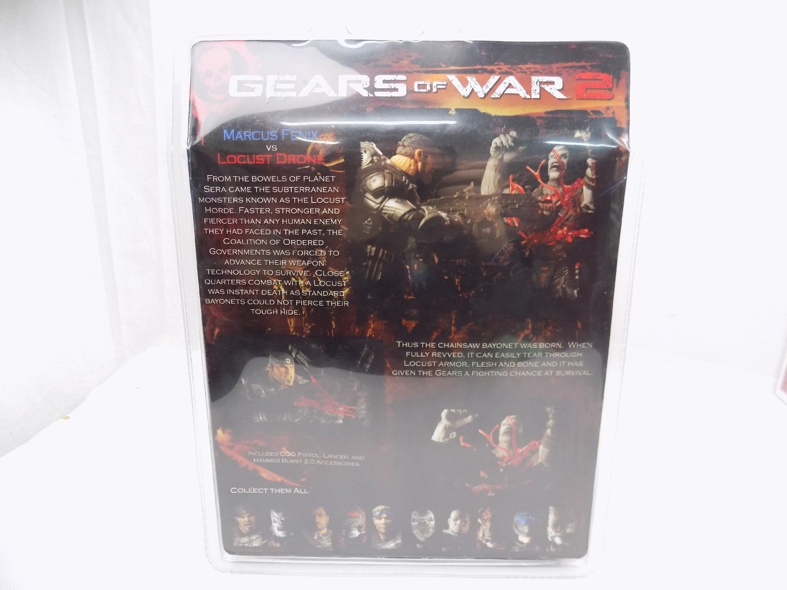 Brand New NECA Gears Of War GOW 2 Marcus Fenix Vs. Locust Drone ...