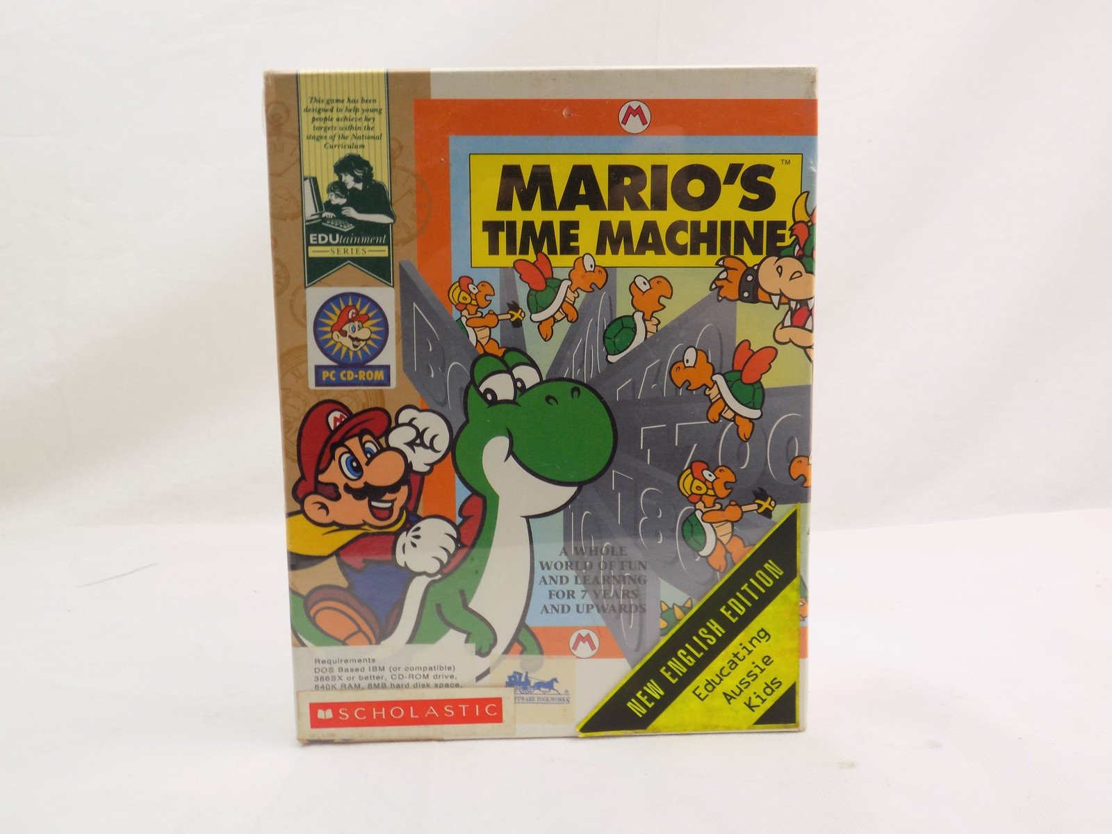 Brand New Sealed Mario’s Time Machine Scholastic PC CD ROM - Starboard ...