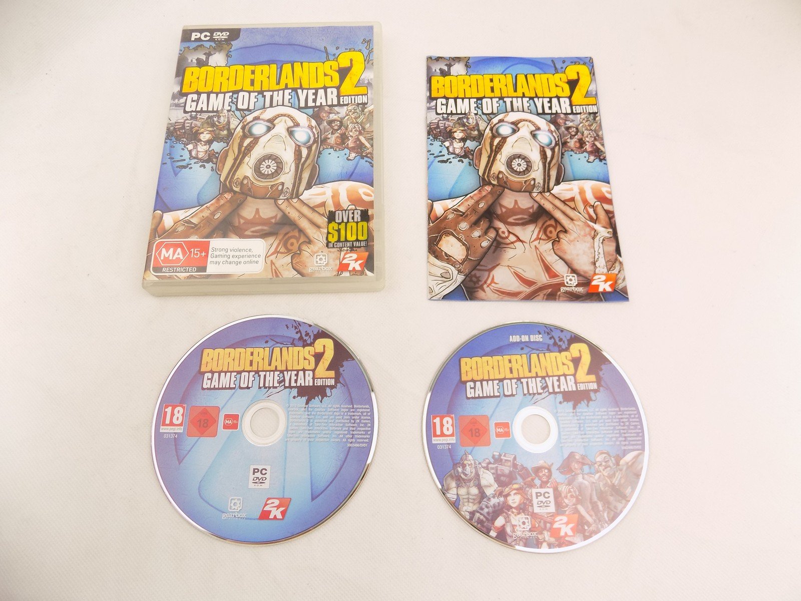 Mint Disc PC Borderlands 2 Game of the Year Edition Free Postage ...