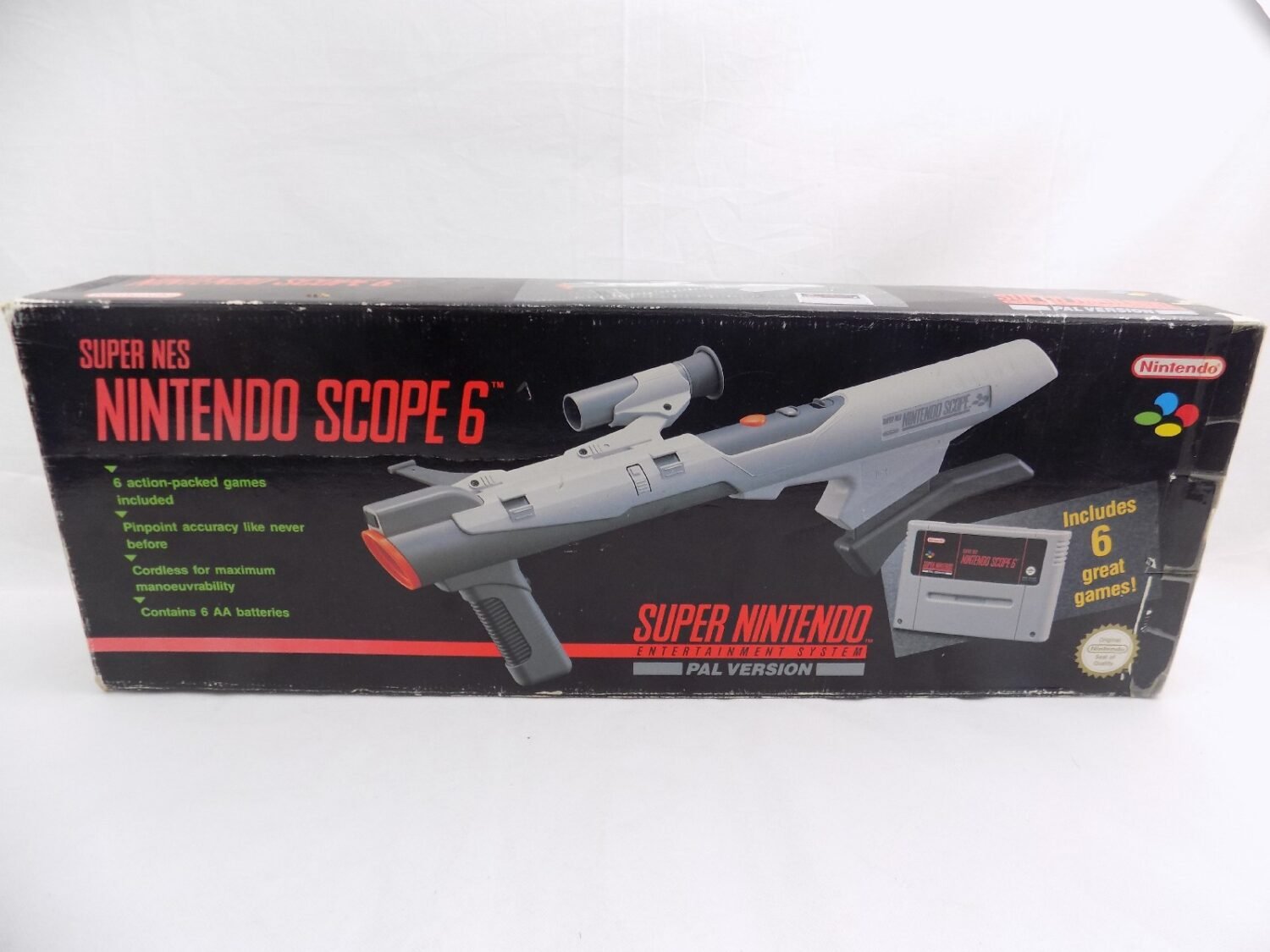 Boxed Like New Super Nintendo Entertainment System SNES PAL Super Scope ...