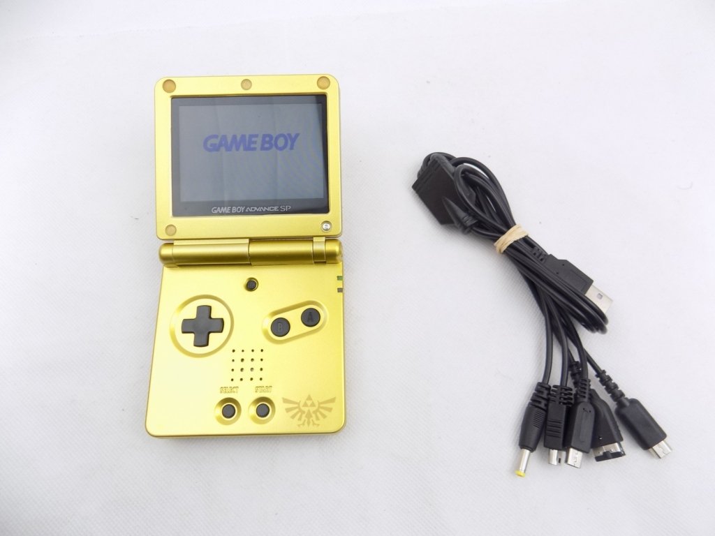 Nintendo GameBoy Game Boy Advance SP Legend Of Zelda Triforce Gold IPS ...