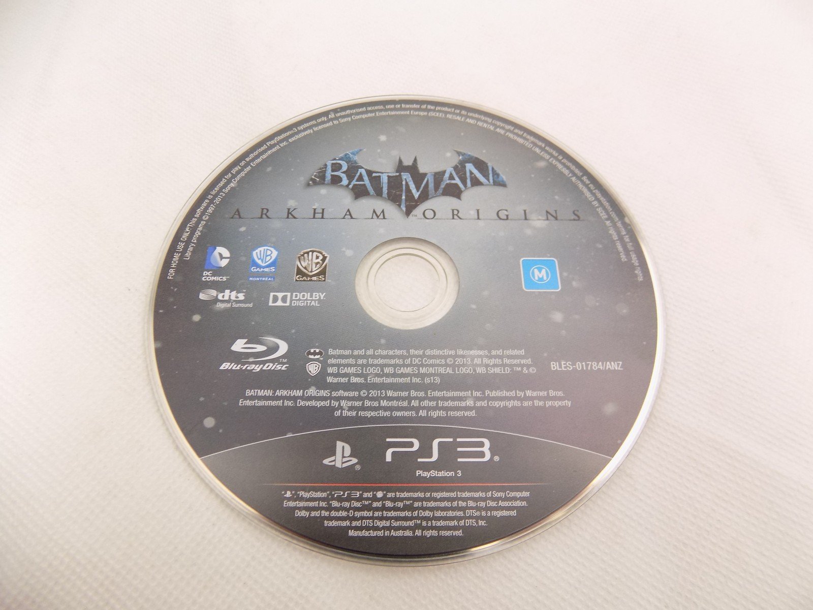 Mint Disc Playstation 3 PS3 Batman Arkham Origins - Disc Only Free ...