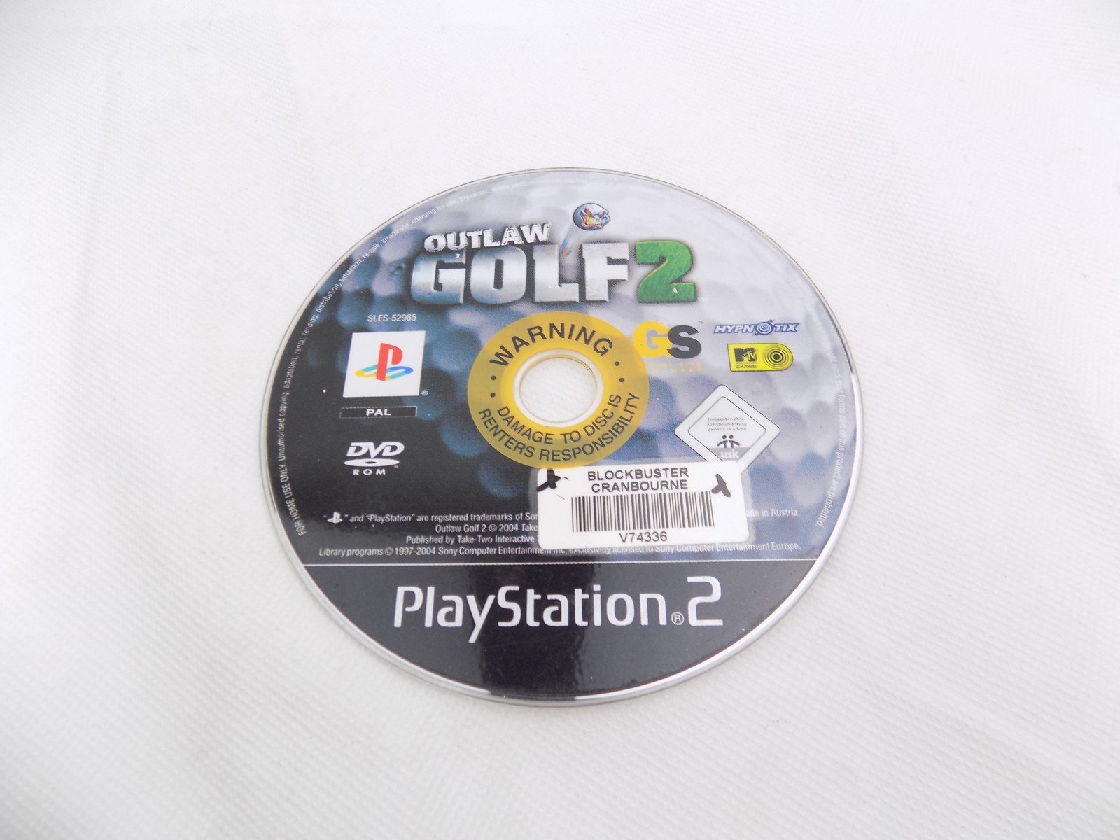 Mint Disc Playstation 2 PS2 Outlaw Golf 2 - Disc Only - Starboard Games